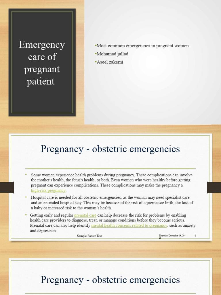 Emergency care of pregnant patient | PDF | Pregnancy | Childbirth