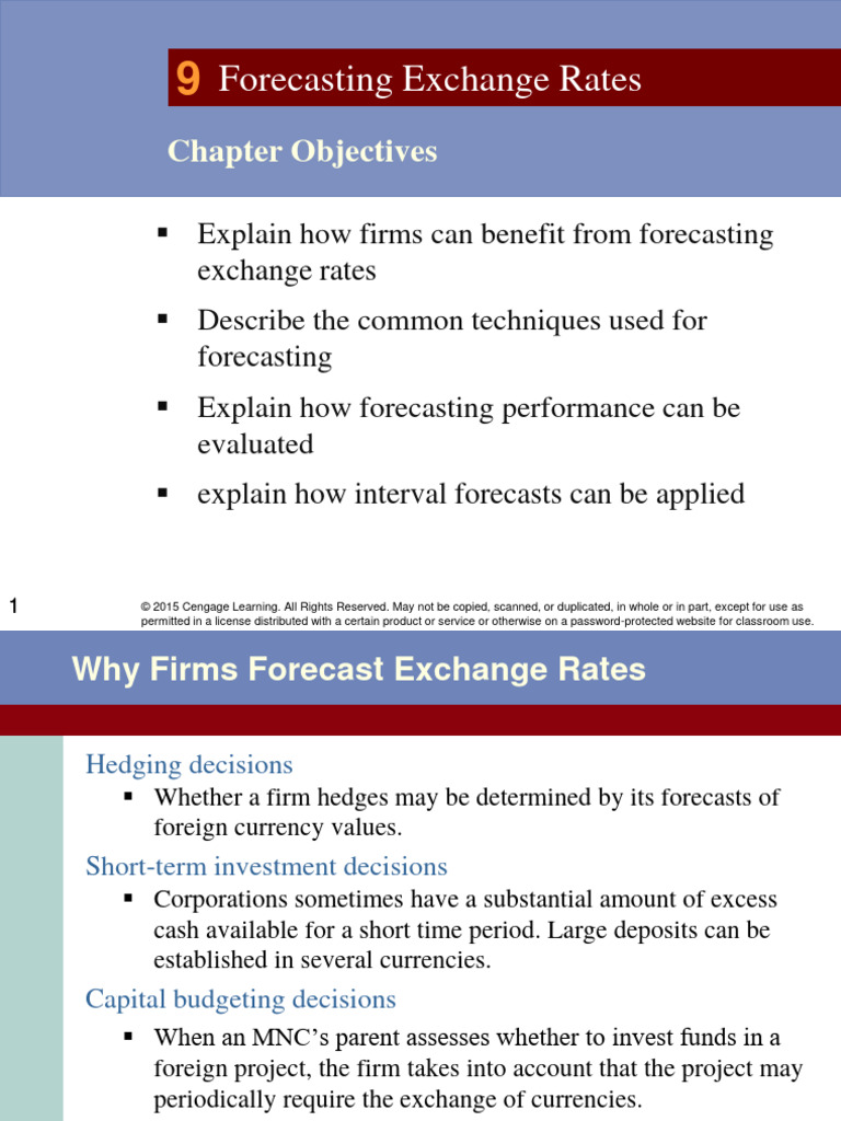 Chapter 9 | PDF | Forecasting | Exchange Rate
