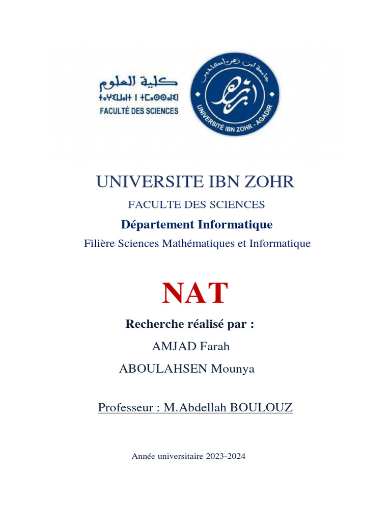Introduction au NAT et ses configurations | PDF | Adresse IP | Cyberespace
