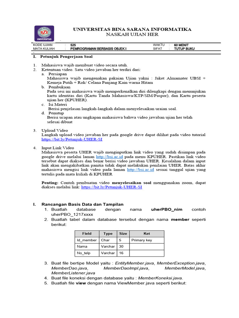 525 - Pemrograman Berbasis Objek I - Ok | PDF