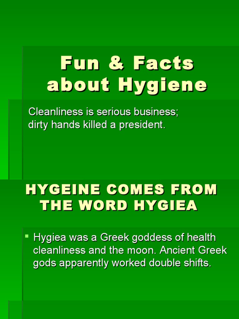 Fun Facts About Hygiene | PDF | Hygiene | Wellness