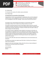 Cognizant Offer Letter | PDF | Salary | Wage