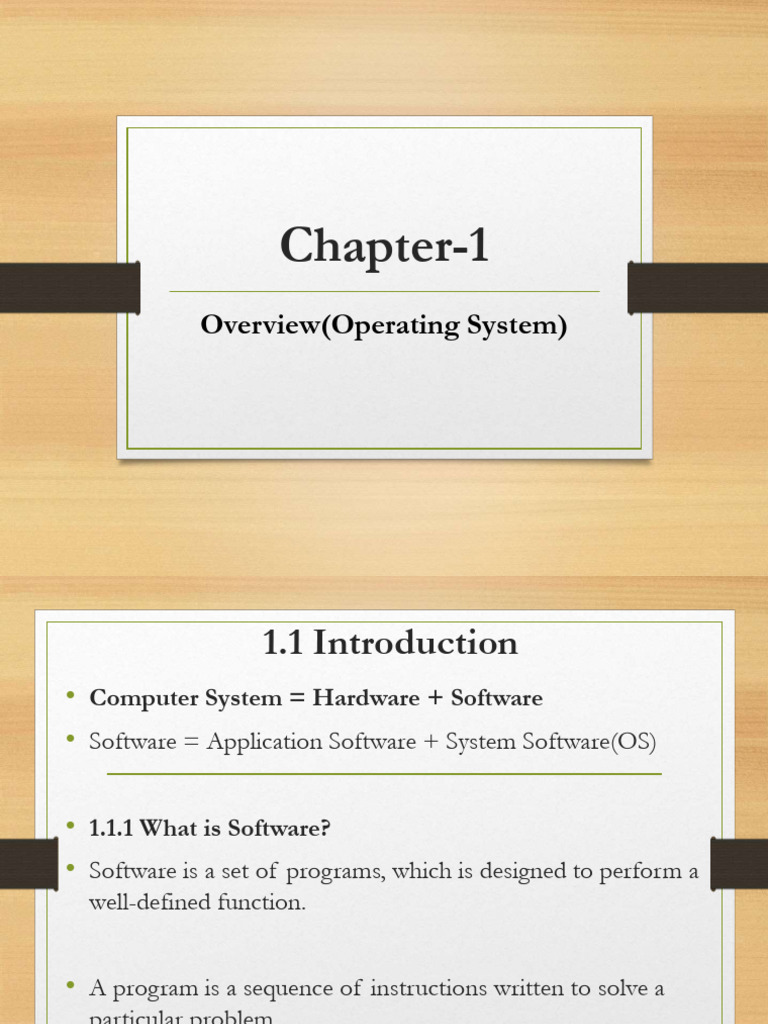 os overview | PDF | Operating System | Computer Hardware