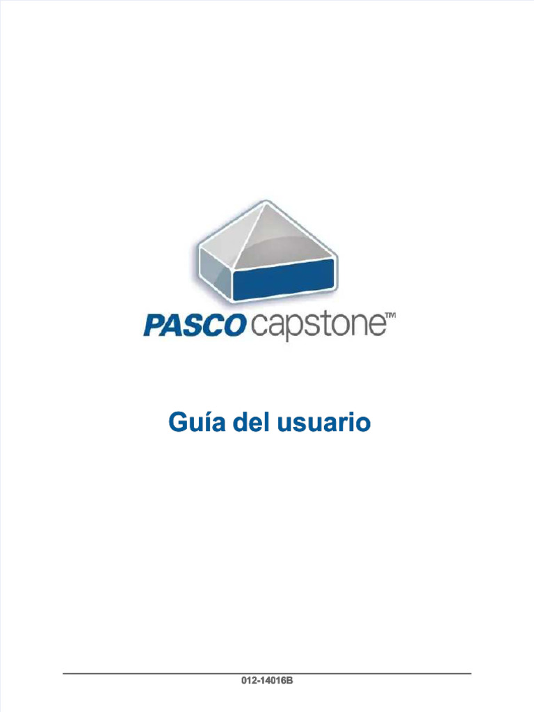 Pasco Capstone Guia Del Usuario | PDF | Software | Informática Pasco Capstone Guia Del Usuario | PDF | Software | Informática