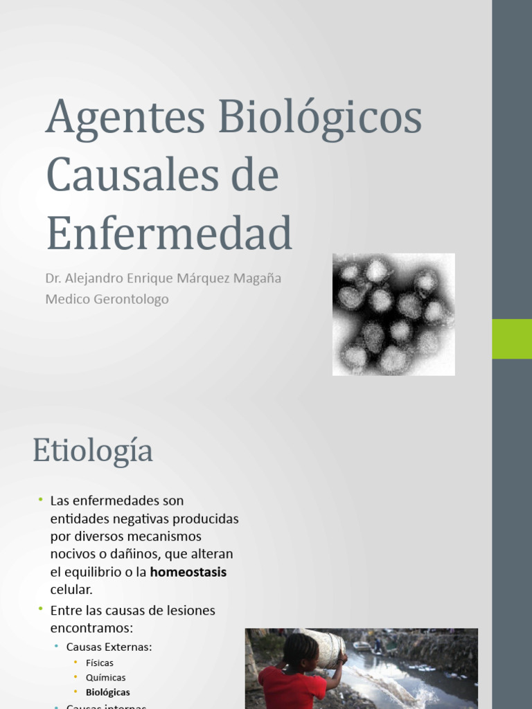 Agentes Causales de Enfermedad | PDF | Virus | Las bacterias