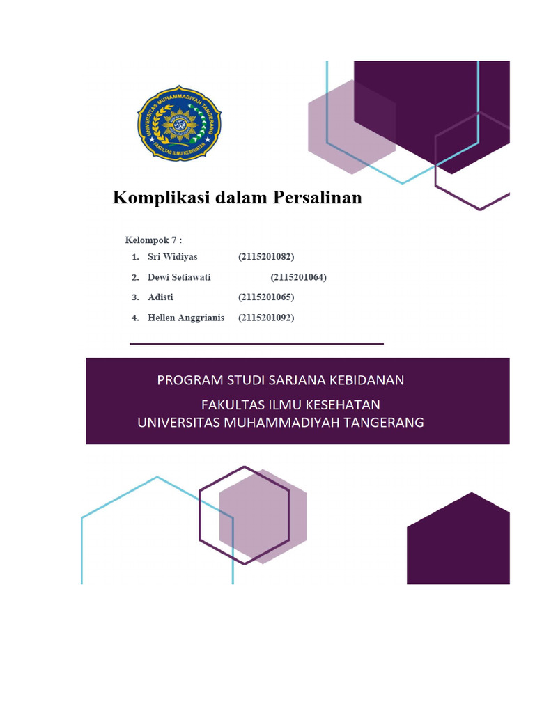 Komplikasi Malposisi dan Malpresentasi | PDF | Pengembangan Diri ...