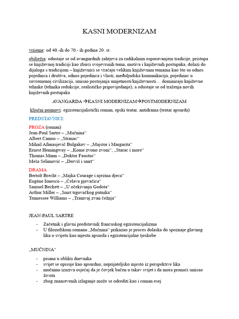 Kasni Modernizam | PDF