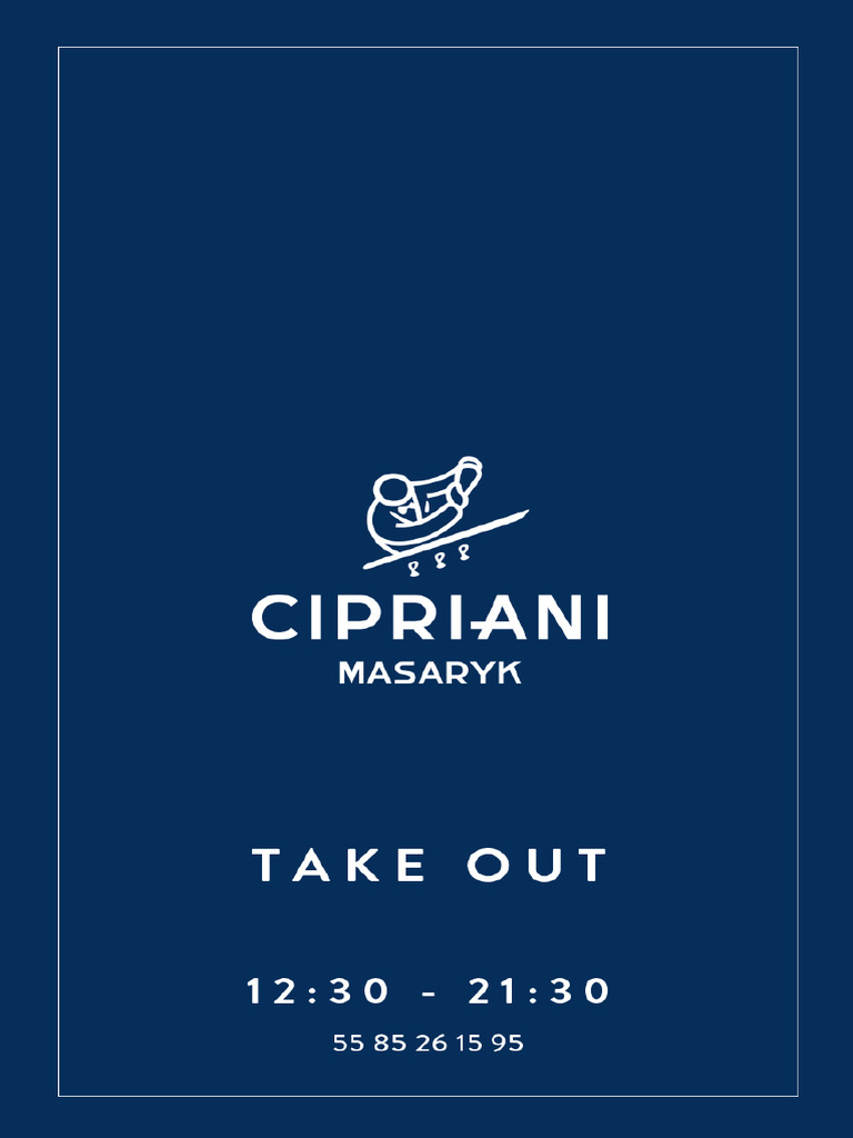 Cipriani NuevoMenu Takeout | PDF