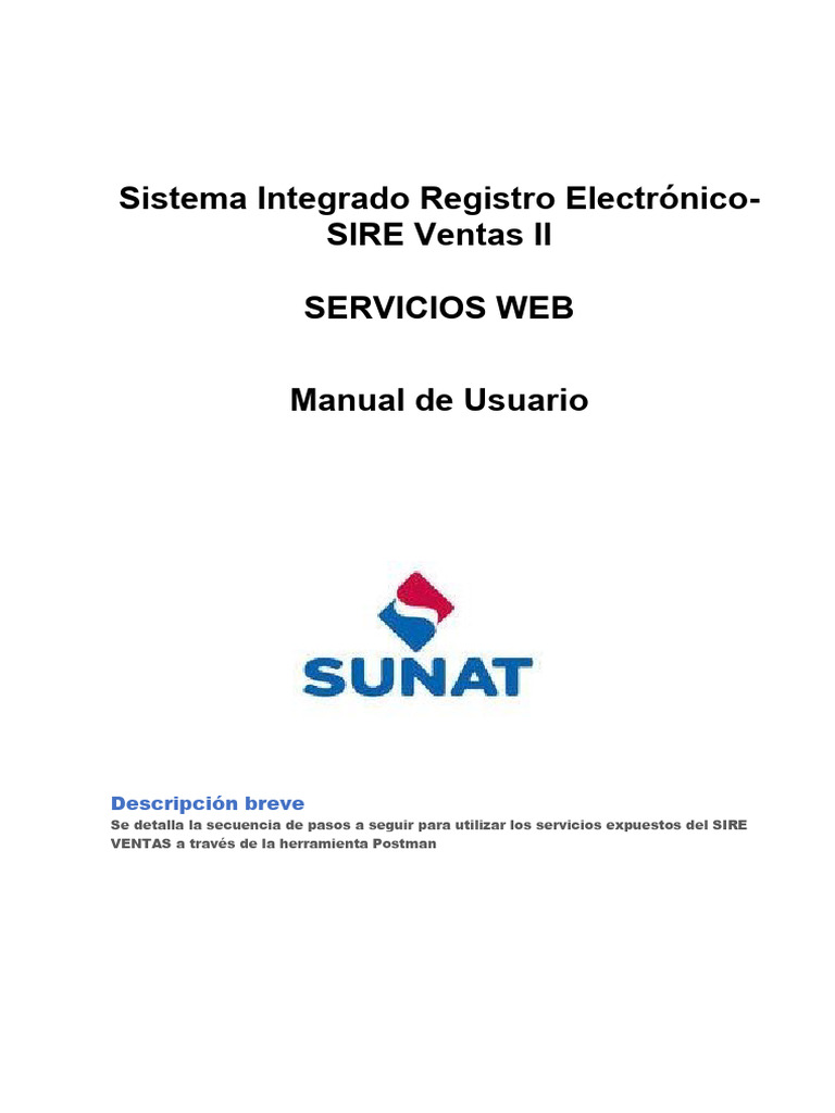 Manual SIRE-Manual de Servicios Rest - v.2.1 | PDF | Archivo de computadora | Red mundial