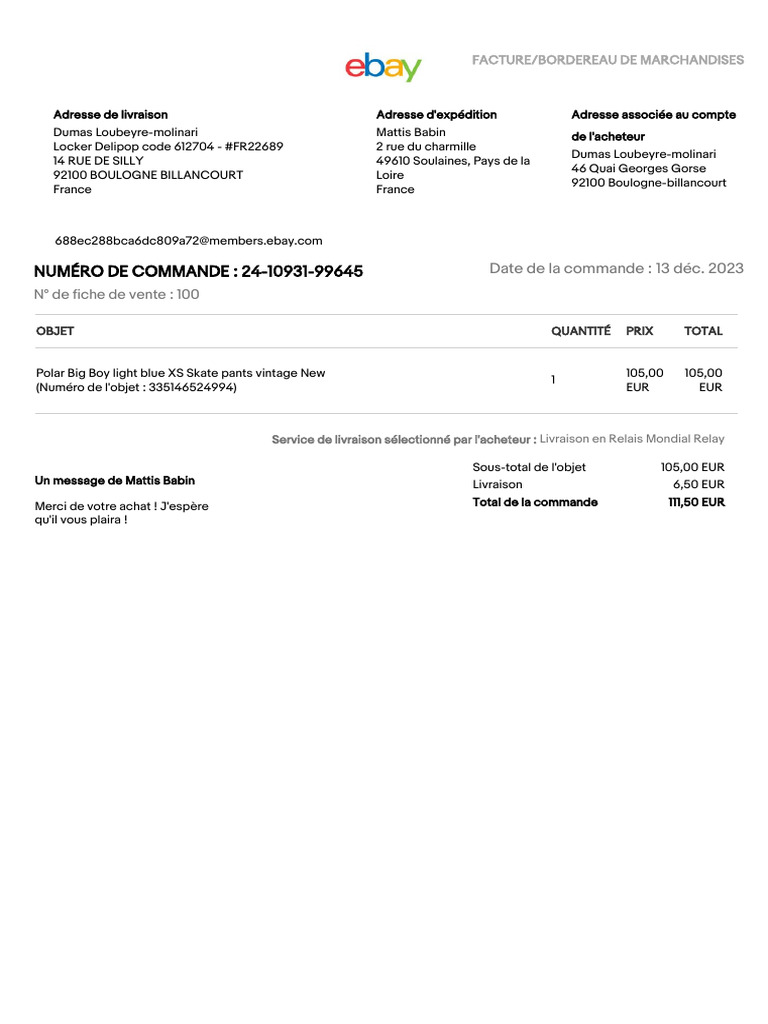 Ebay Documents | PDF