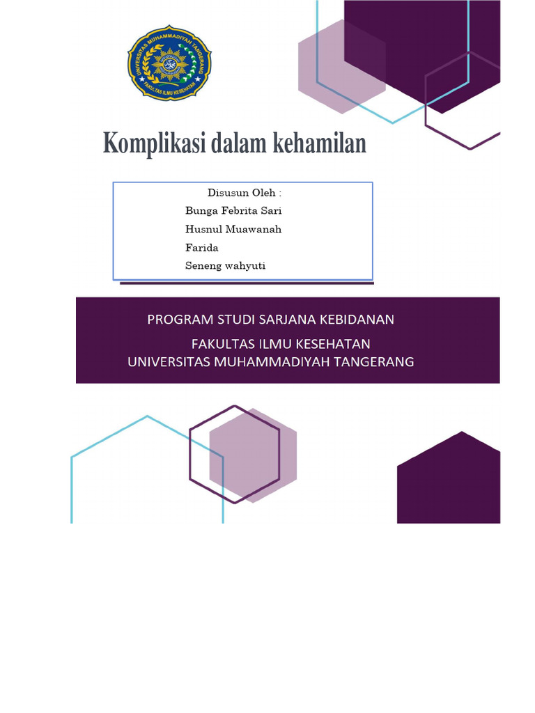 Makalah Komplikasi Kehamilan (Komplikasi Medis Dan HDK) | PDF