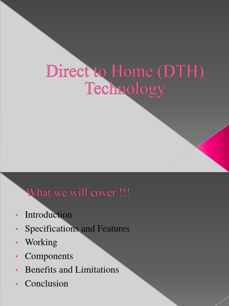 DTH 1 | PDF | Satellite Television | Cable Television