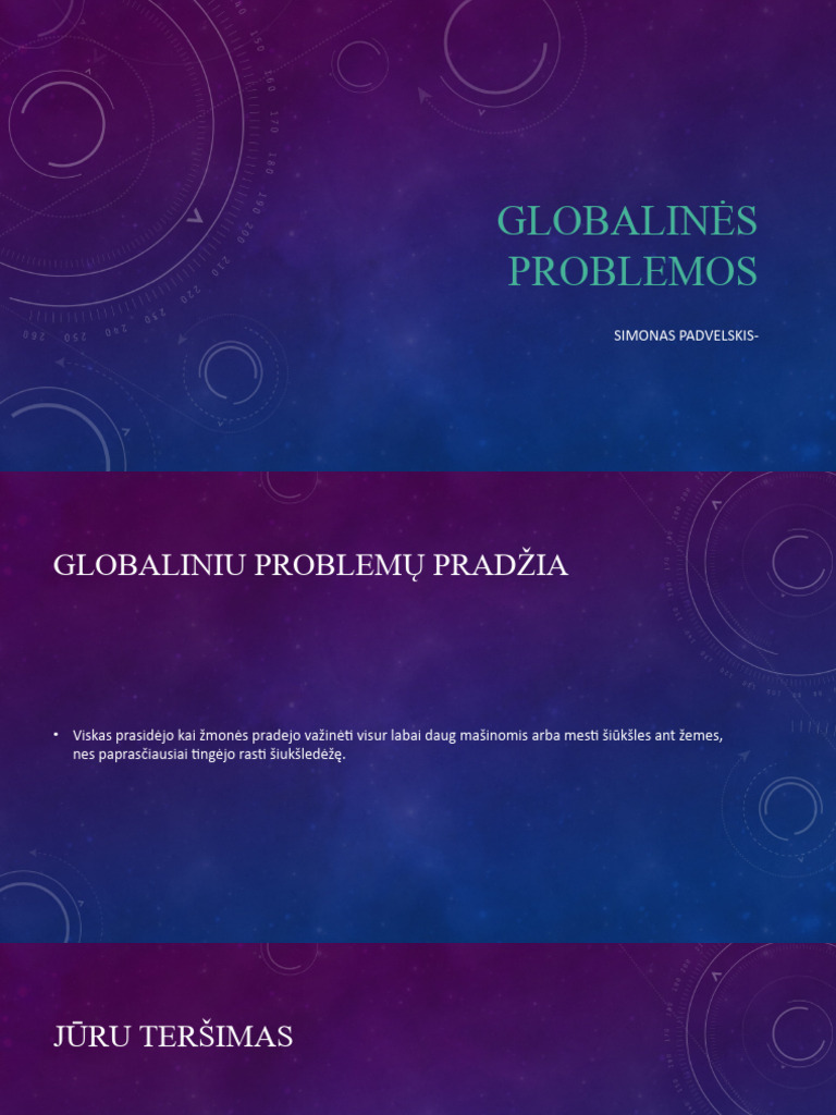 Globalinės Problemos | PDF