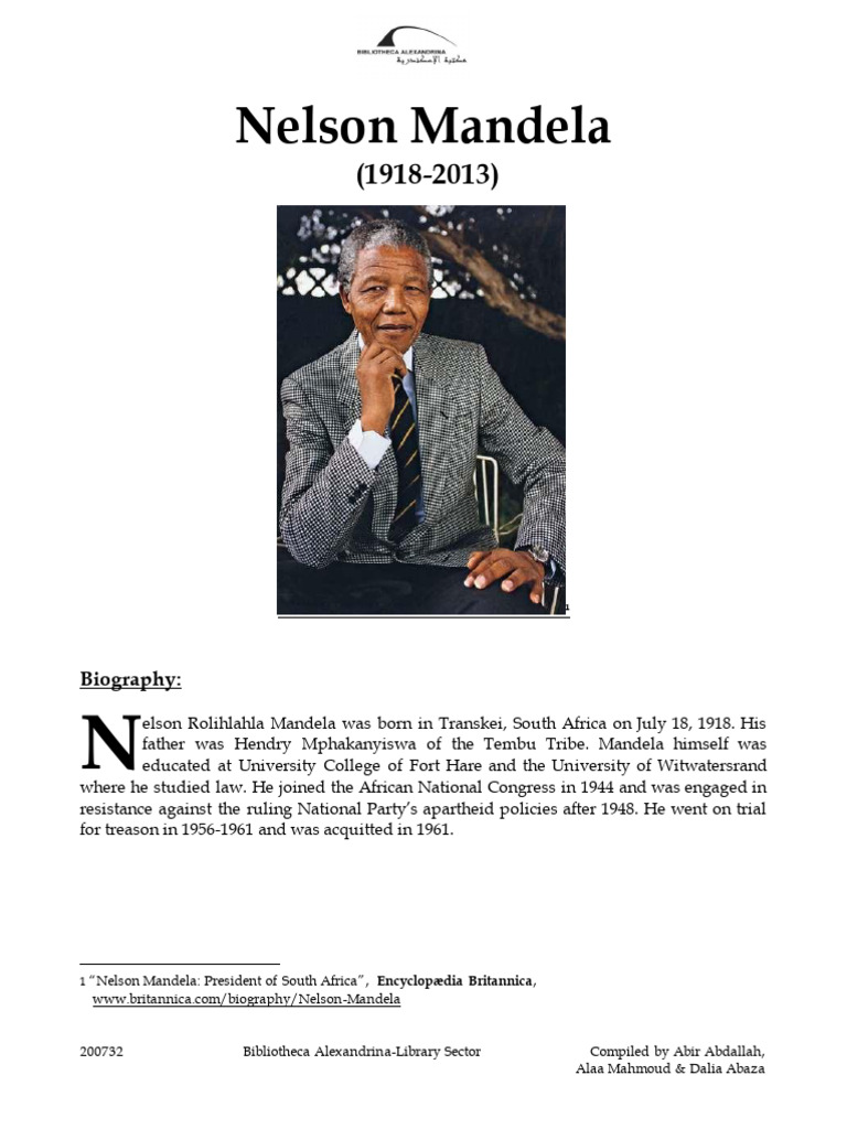 Mandela Nelson | PDF | Nelson Mandela | African National Congress