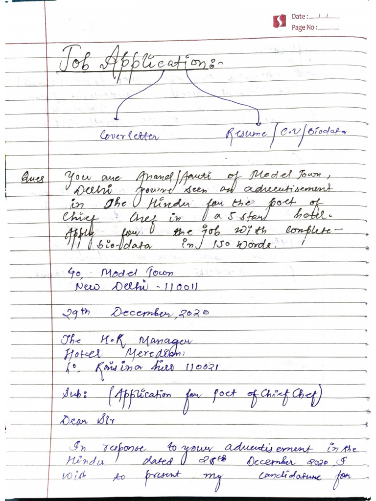 English Job Application | PDF