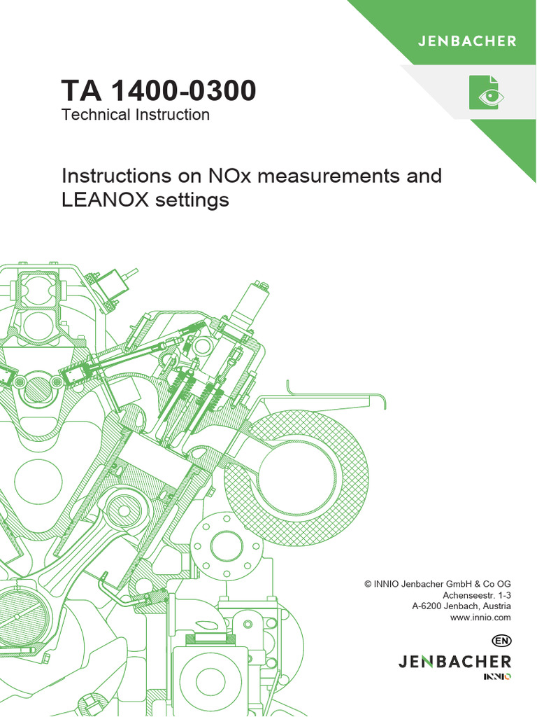 Instructions On Nox Measurements and Leanox Settings: Technical ...