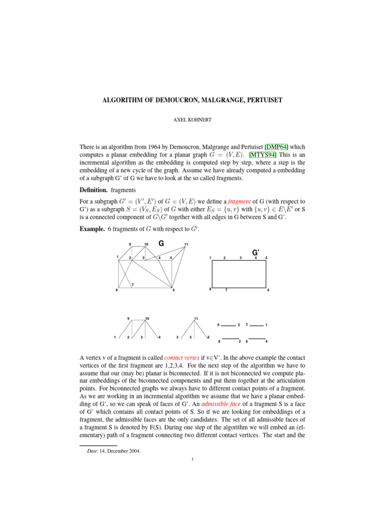 Demou Cron Pdf Vertex Graph Theory Mathematical Concepts
