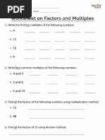 Class 4 Four Operations Worksheet | PDF | Teaching Methods & Materials