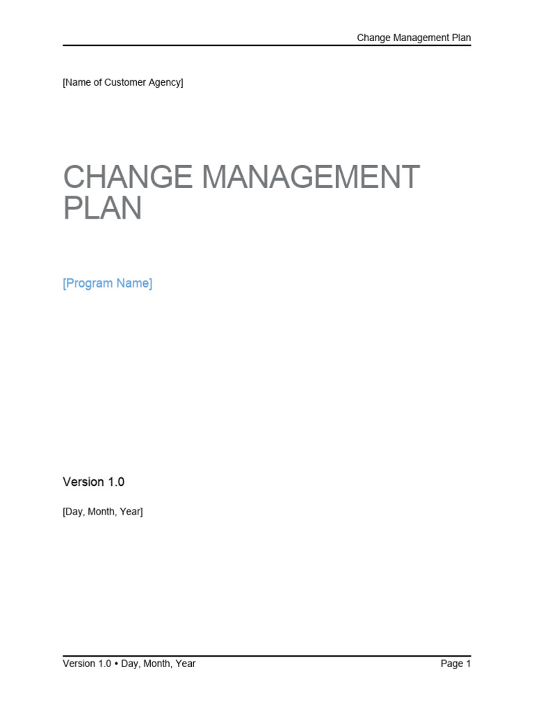 Change Management Guide | PDF | Change Management | Business