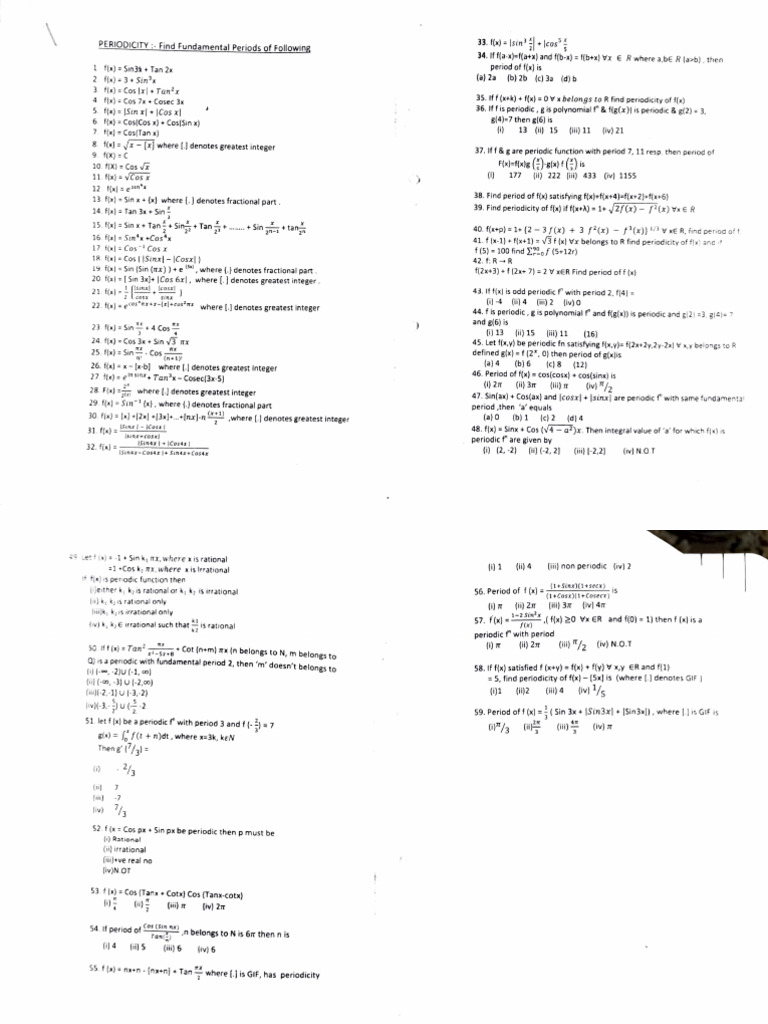 Assignment On Periodicity | PDF | Mathematical Concepts | Number Theory
