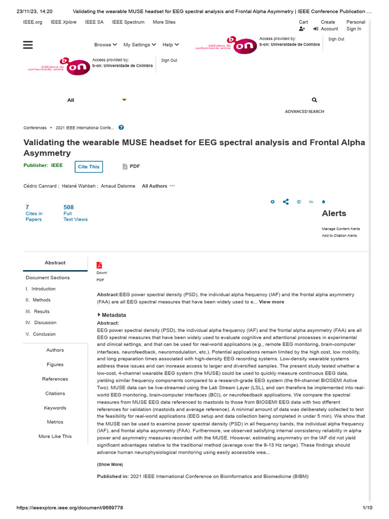 Validating The Wearable MUSE Headset For EEG Spectral Analysis and ...