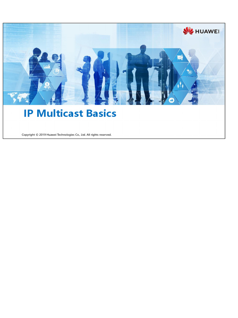 HC120115003 IP Multicast Basics | PDF | Multicast | Computer Network