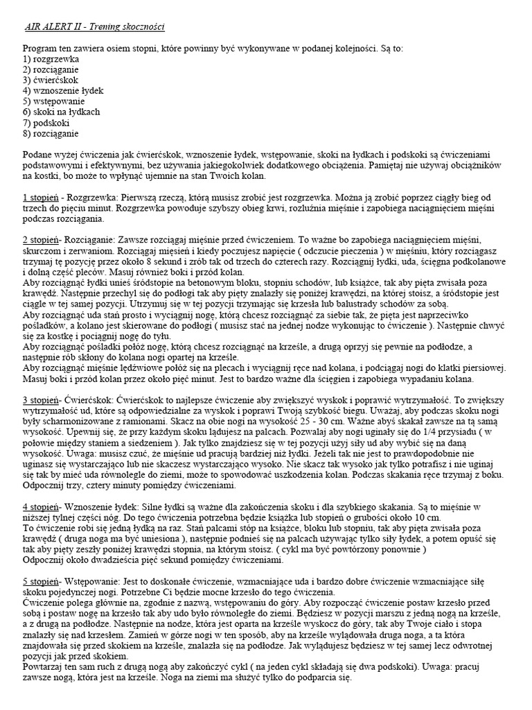 Air Alert 2 To Program Skocznościowy | PDF