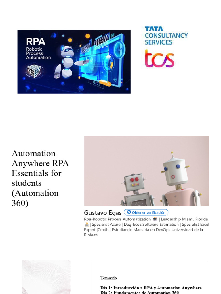 Curso Rpa | PDF | Internet Bot | Tecnologías de la información