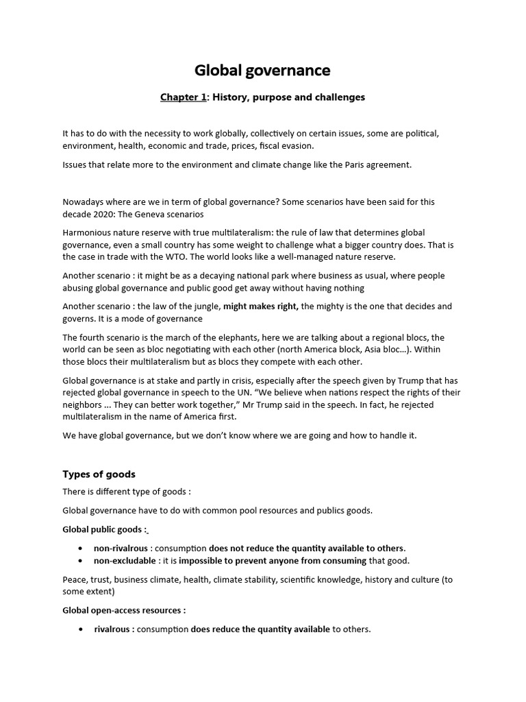 CM 1 | Download Free PDF | Global Governance | Governance