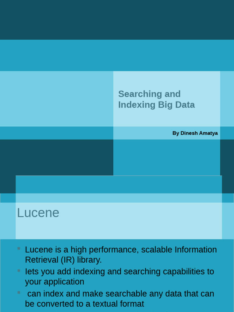 5 Indexing and Searching Big Data | PDF
