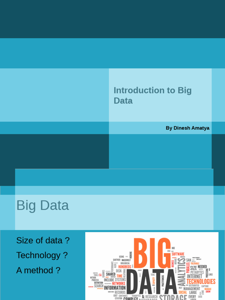 1 Introduction To Big Data Pdf Big Data Analytics