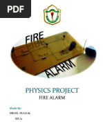 Fire Alarm A Project Report | PDF | Operational Amplifier | Amplifier