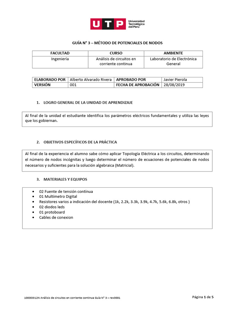 100000i12n Guia N°3 Labelege01 Método De Potenciales De Nodos Pdf