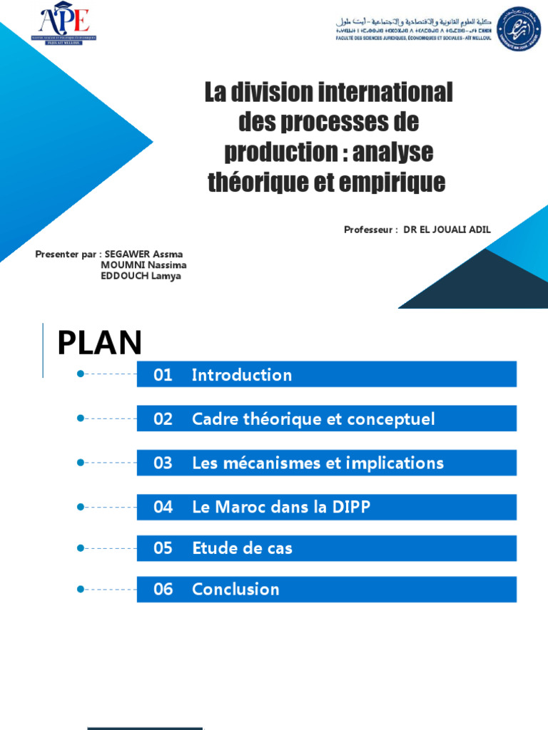 Évolution du Maroc dans la DIPP | PDF | Maroc | Union européenne
