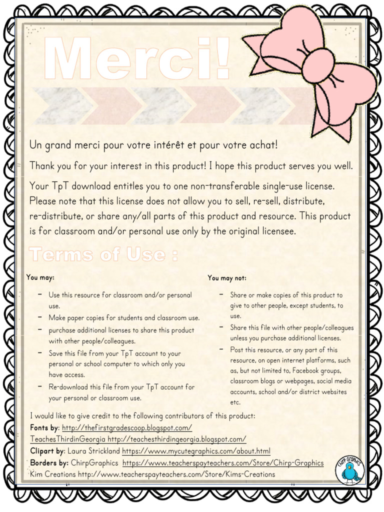 Un Grand Merci Pour Votre Intérêt Et Pour Votre Achat! | Download Free ...