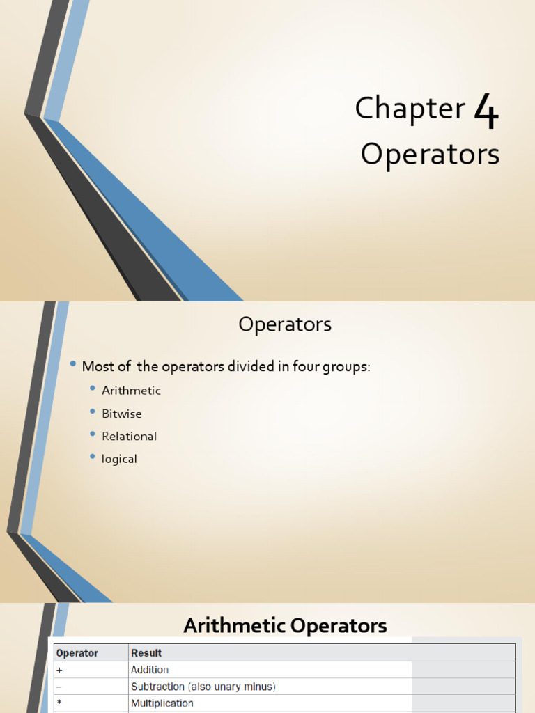 Chapter 4 | PDF | Integer (Computer Science) | Computer Programming Chapter 4 | PDF | Integer (Computer Science) | Computer Programming