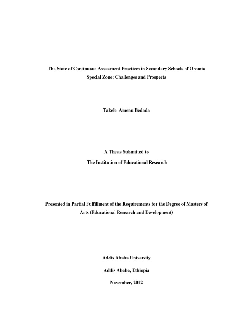 The State of Continuous Assessment Pract | PDF | Educational Assessment ...