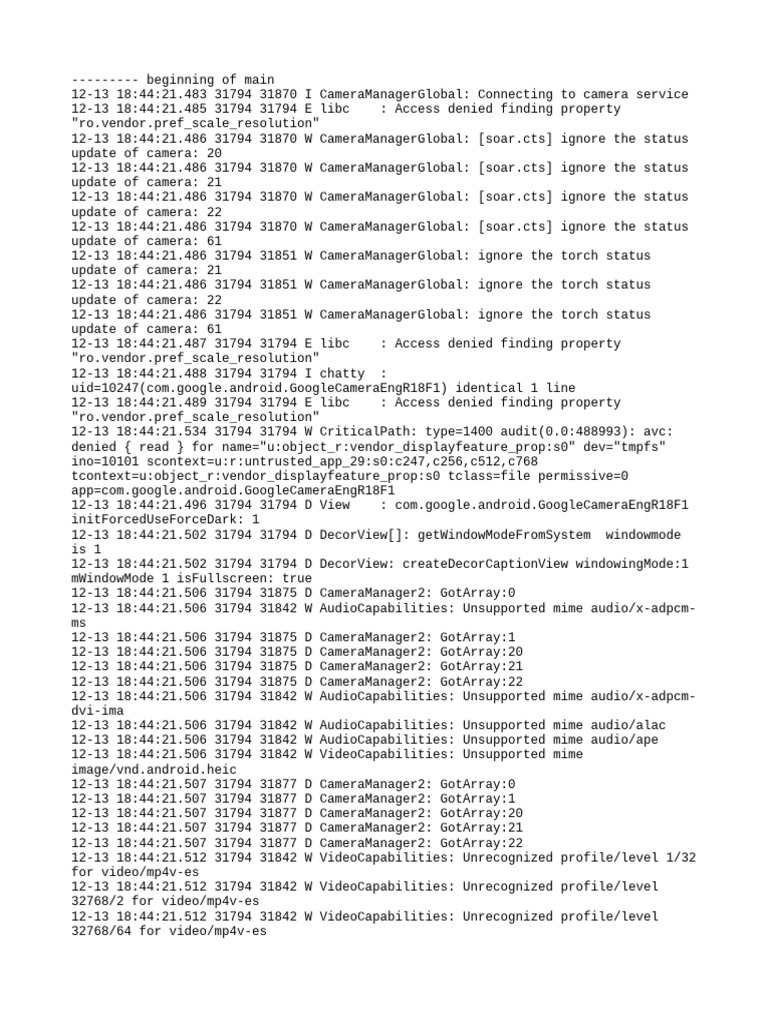 Log Cat 1702482261439 | PDF | Information Technology | Computer Science