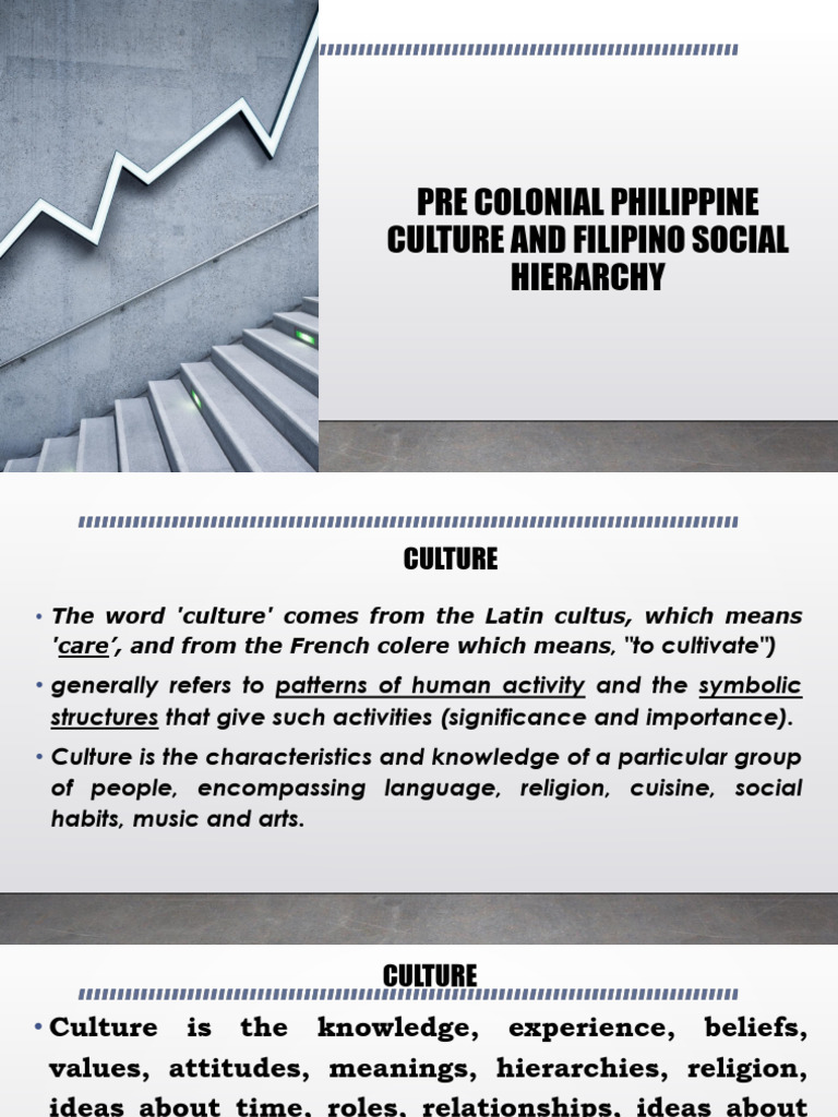 Pre-Colonial Philippine Social Hierarchy | PDF | Philippines