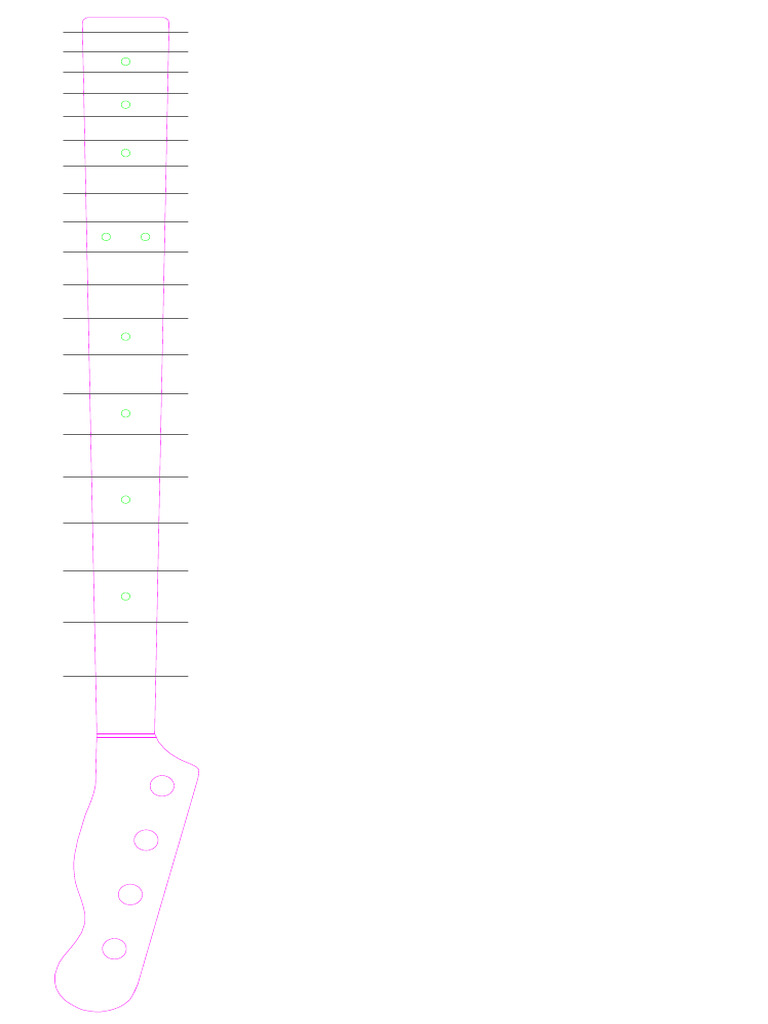 51 P Bass Neck Template | PDF