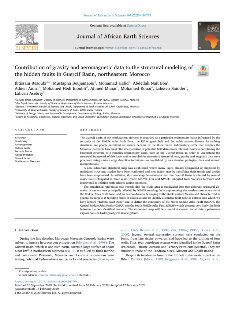 Article 1 | PDF | Geology | Rift
