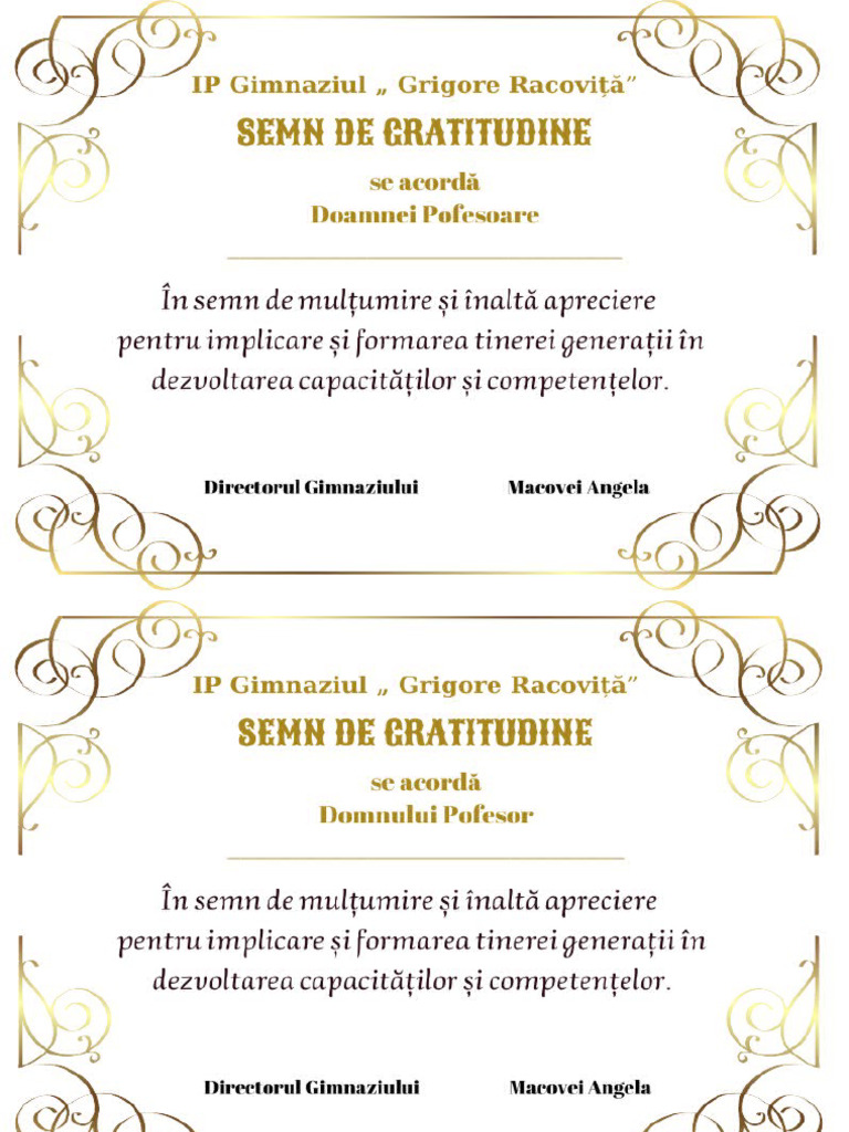 Diplome Profesori | PDF