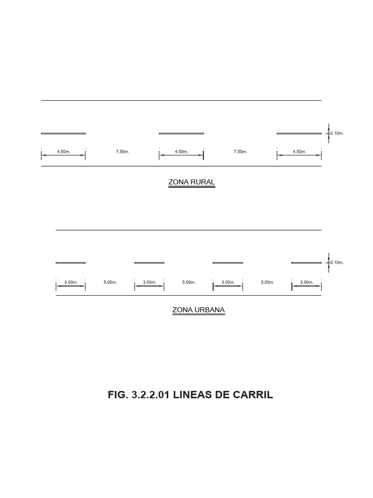 Dimensiones y Marcado de Tránsito | PDF