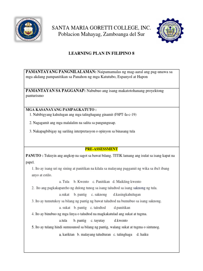 Filipino 8 Observation | PDF