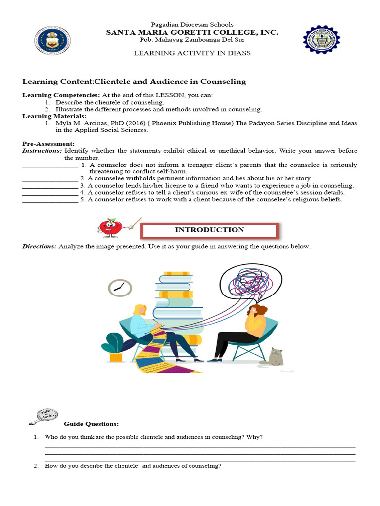 LP 3 Diass | PDF | Psychotherapy | Counseling Psychology