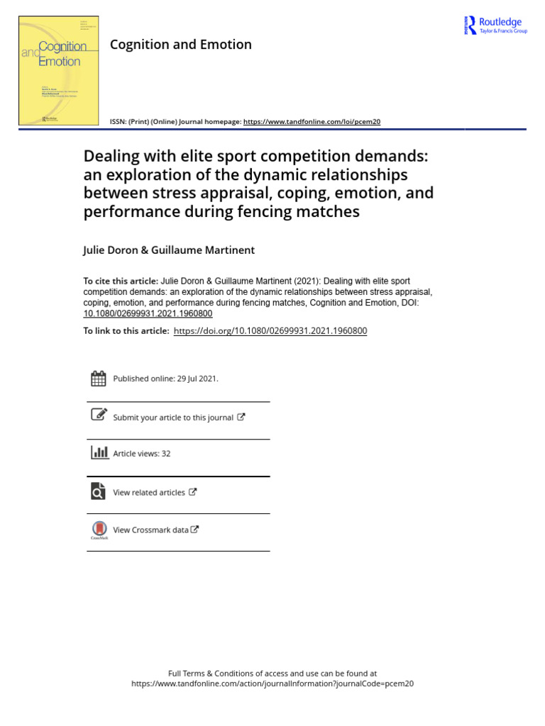 Doron 2021 | PDF | Emotions | Stress (Biology)