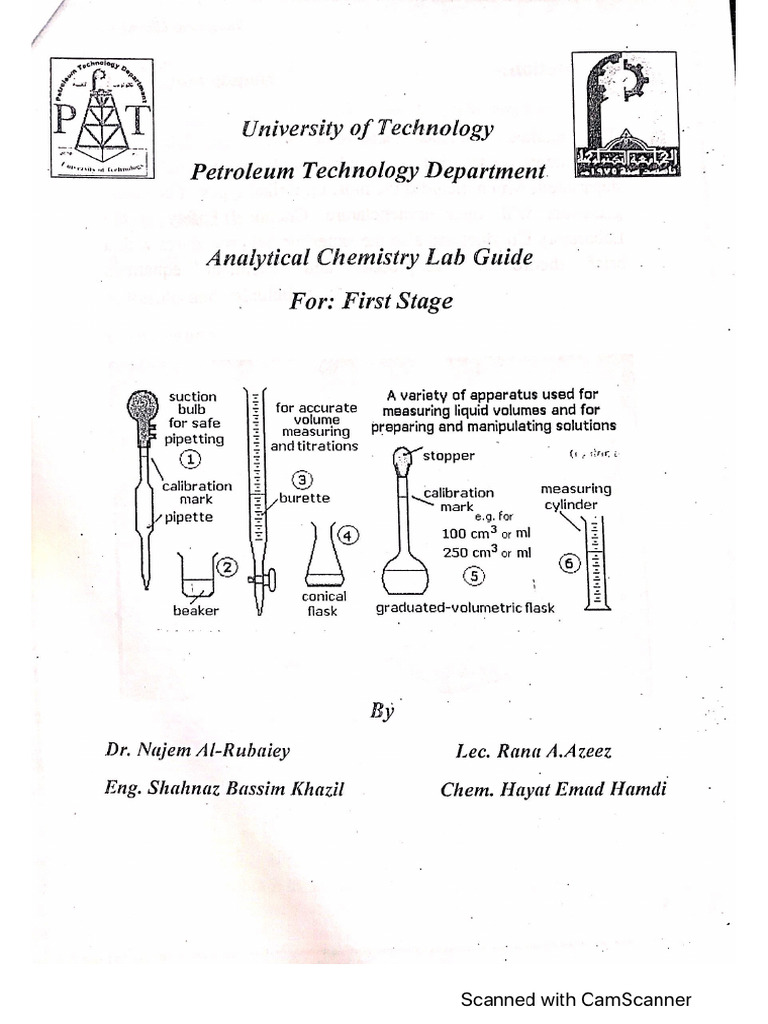 Analytical Chmistry Lab 2 | PDF