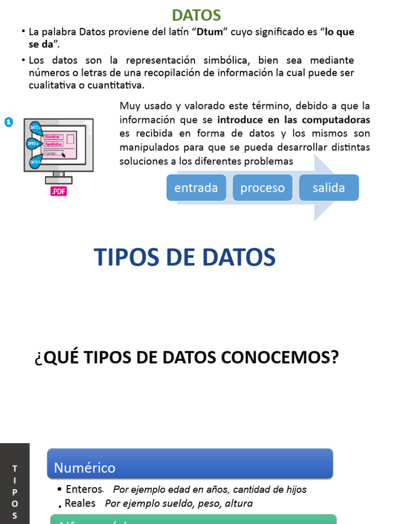 2-Tipos de Datos | PDF | División (Matemáticas) | Tipo de datos