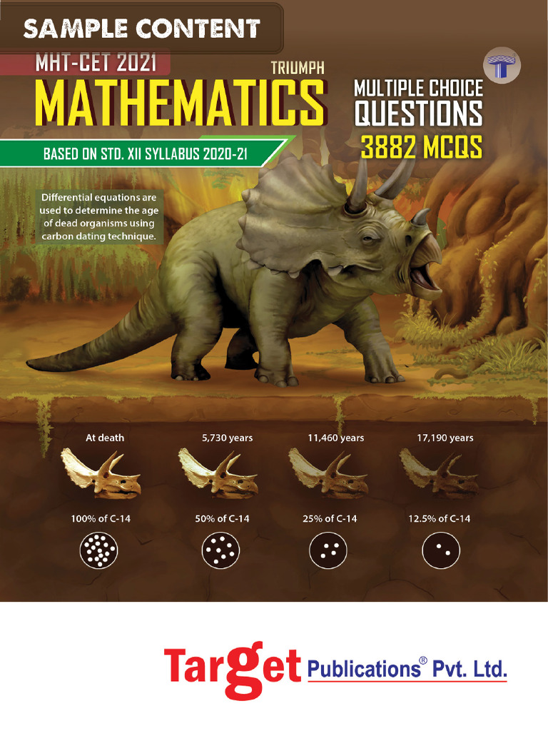 Sample PDF of MHT Cet Triumph Maths Book by Target Publications | PDF | Contradiction | If And ...