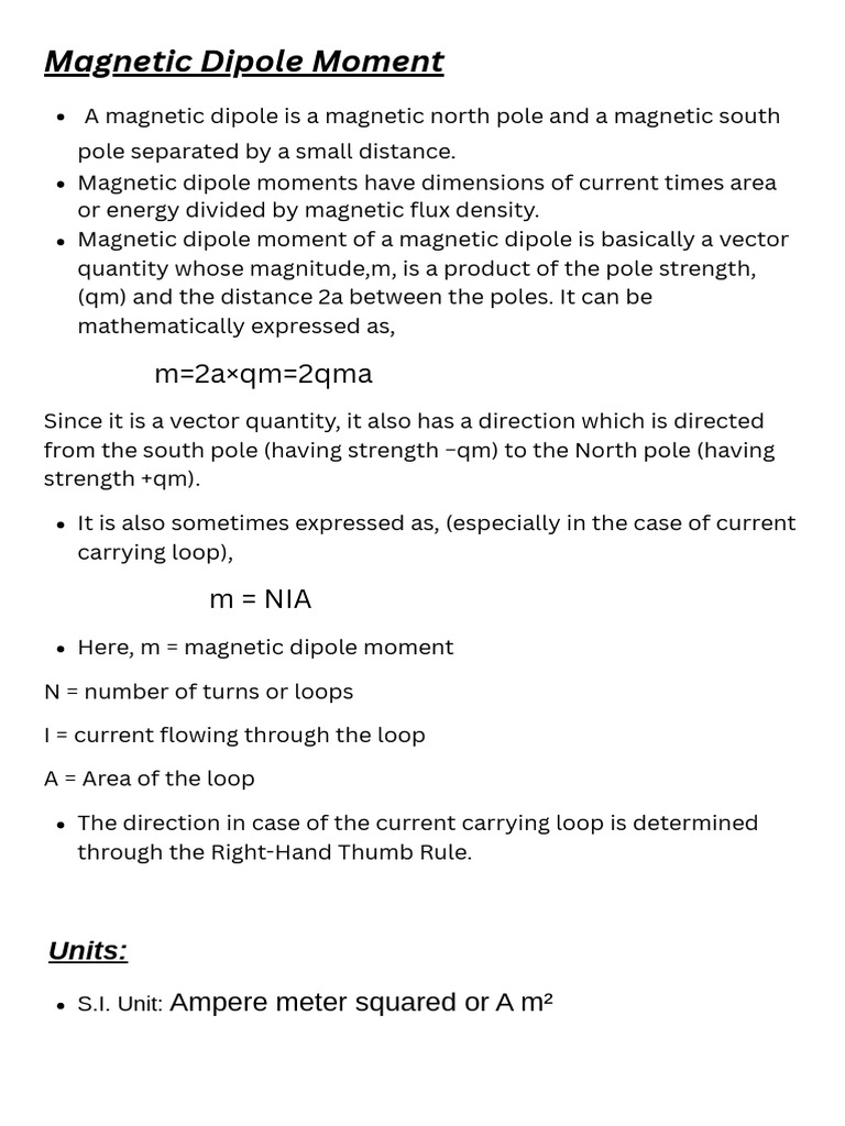 Emt Assignment | PDF | Magnetic Field | Dipole